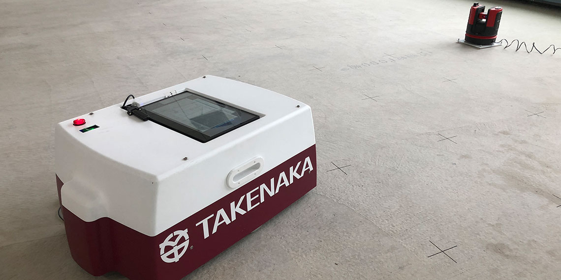 Self-propelled inking robot - Takenaka R&D
